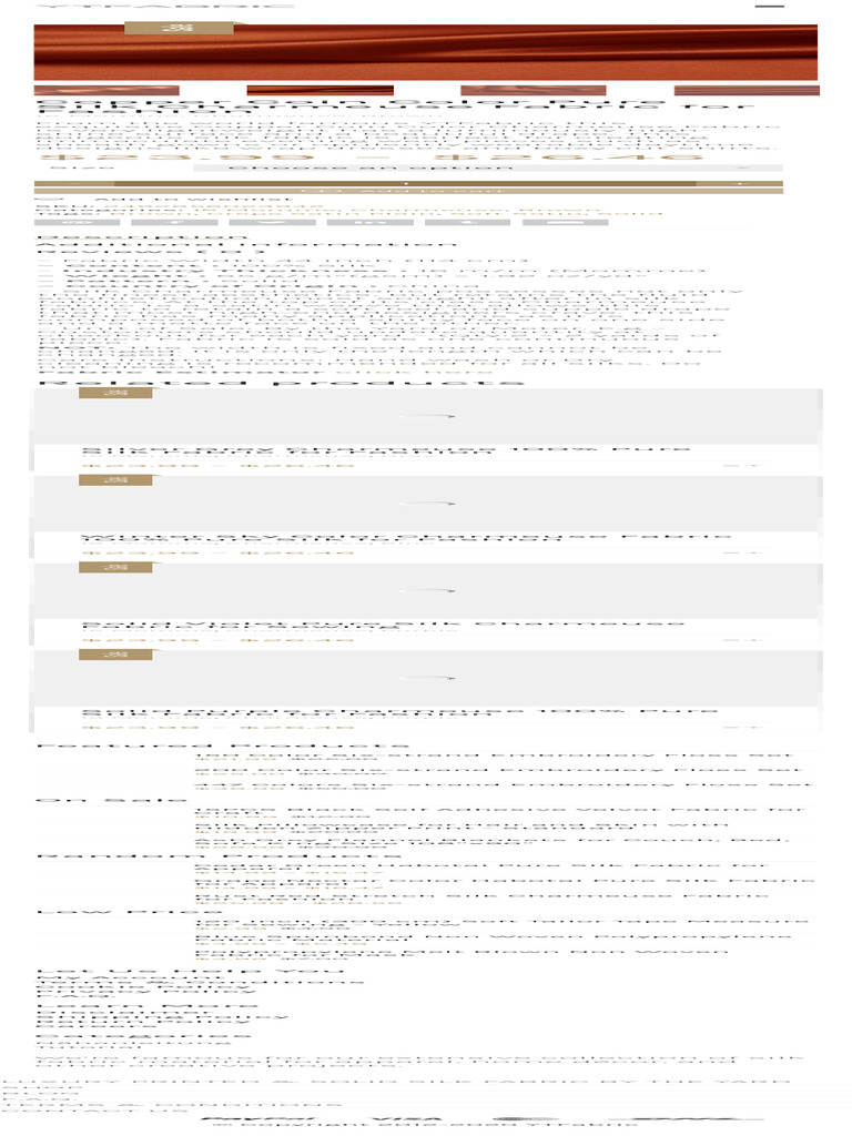 Copper Coin Color Pure Silk Charmeuse Fabric for Fashion - YTFabric.com ...