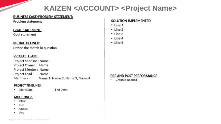 Kaizen One Slider Format | PDF