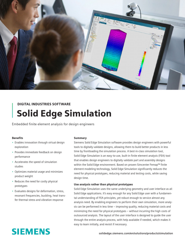 SW Solid Edge | PDF | Simulation | Heat Transfer