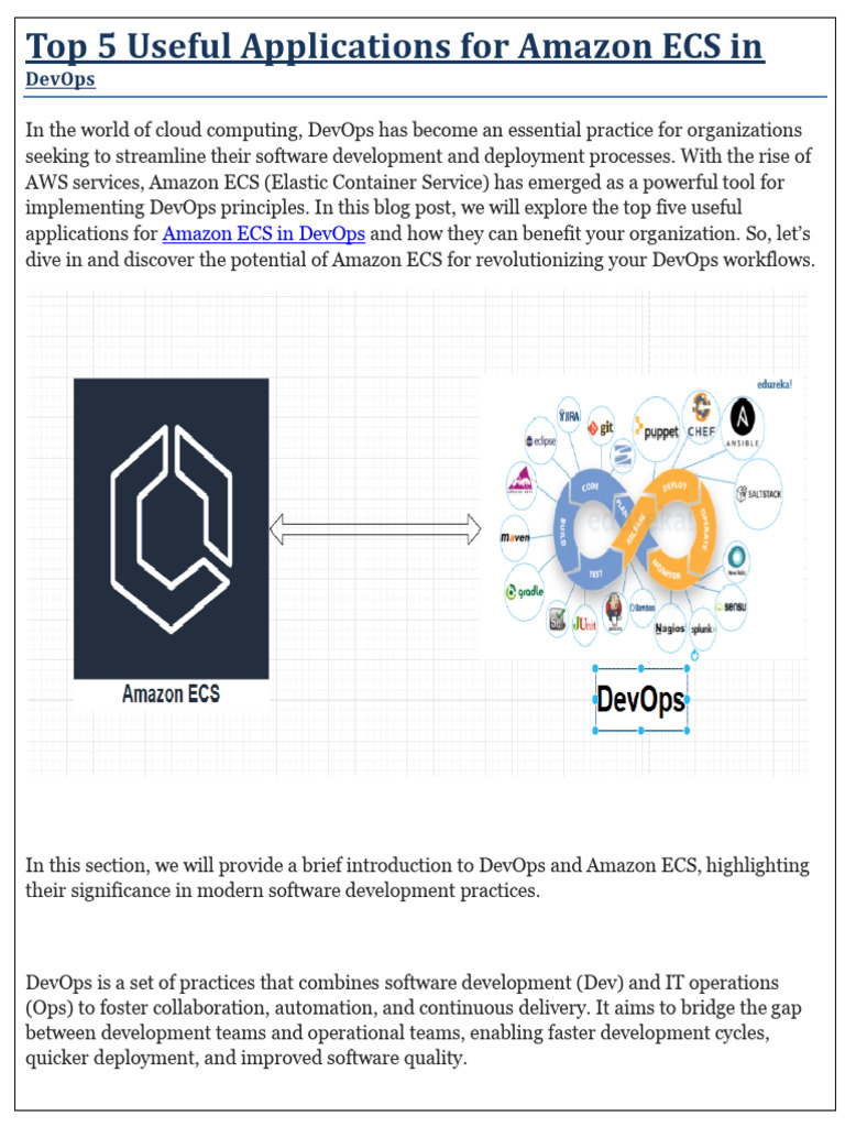 Useful Application For AWS ECS | PDF | Software Development | Systems ...