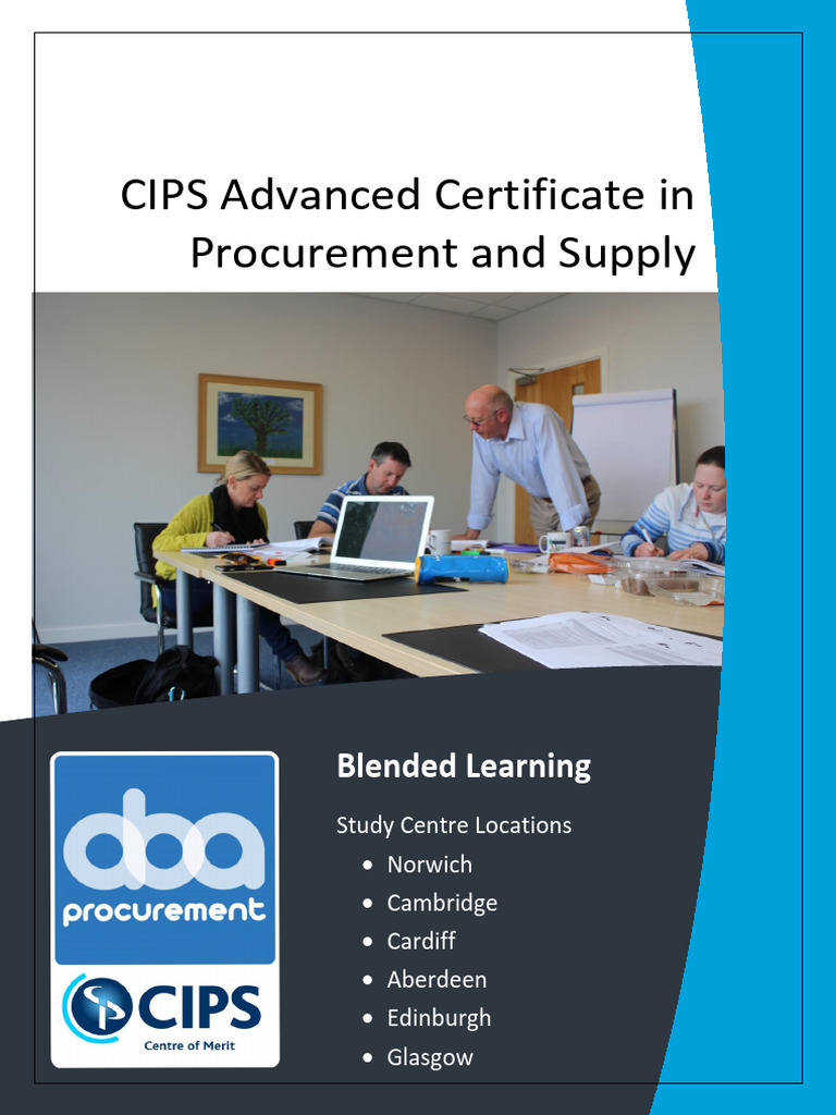 CIPS Advanced Certificate Overview | PDF | Procurement