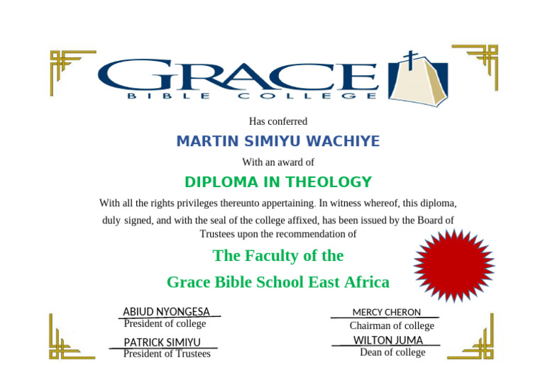 Theology Certificate | PDF
