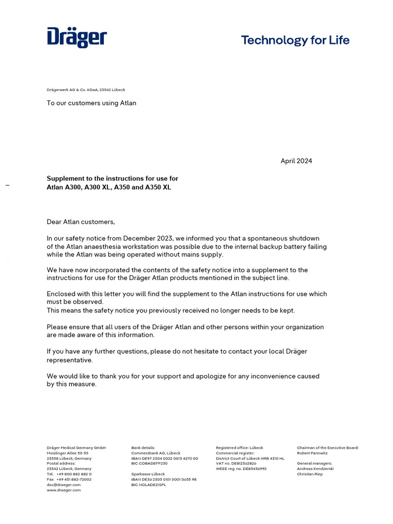 Customer Letter EN | PDF