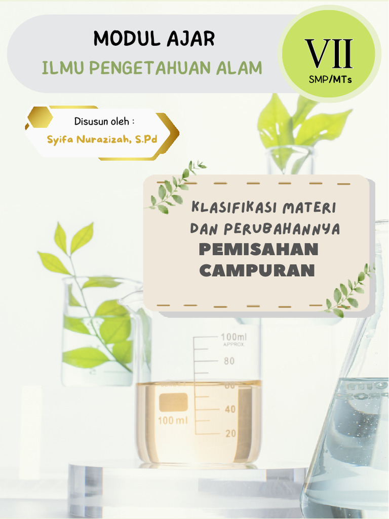 Modul Ajar Pemisahan Campuran | PDF