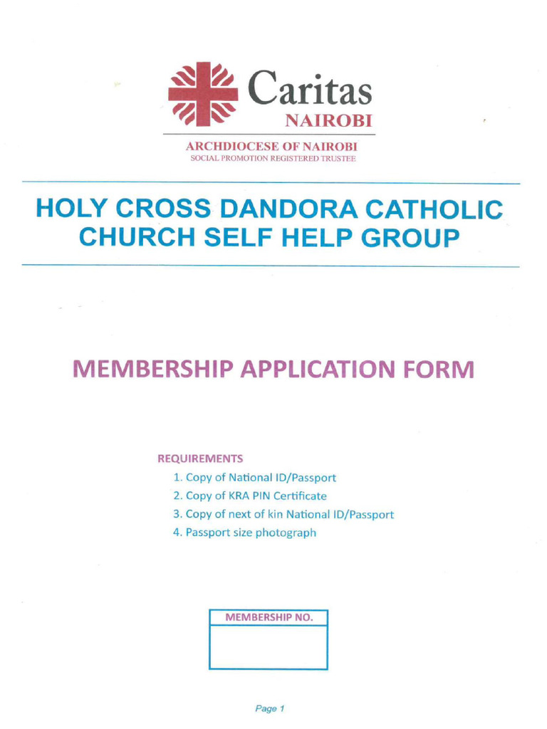 2023 Membership Application Form | PDF