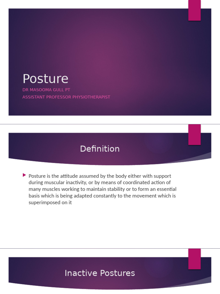 Posture | PDF | Skeletal Muscle | Vestibular System
