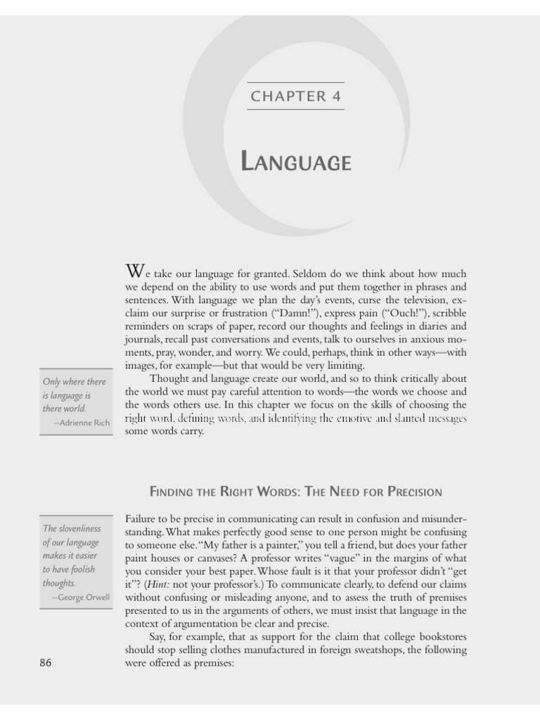 Critical Thinking - Chapter 4 | PDF