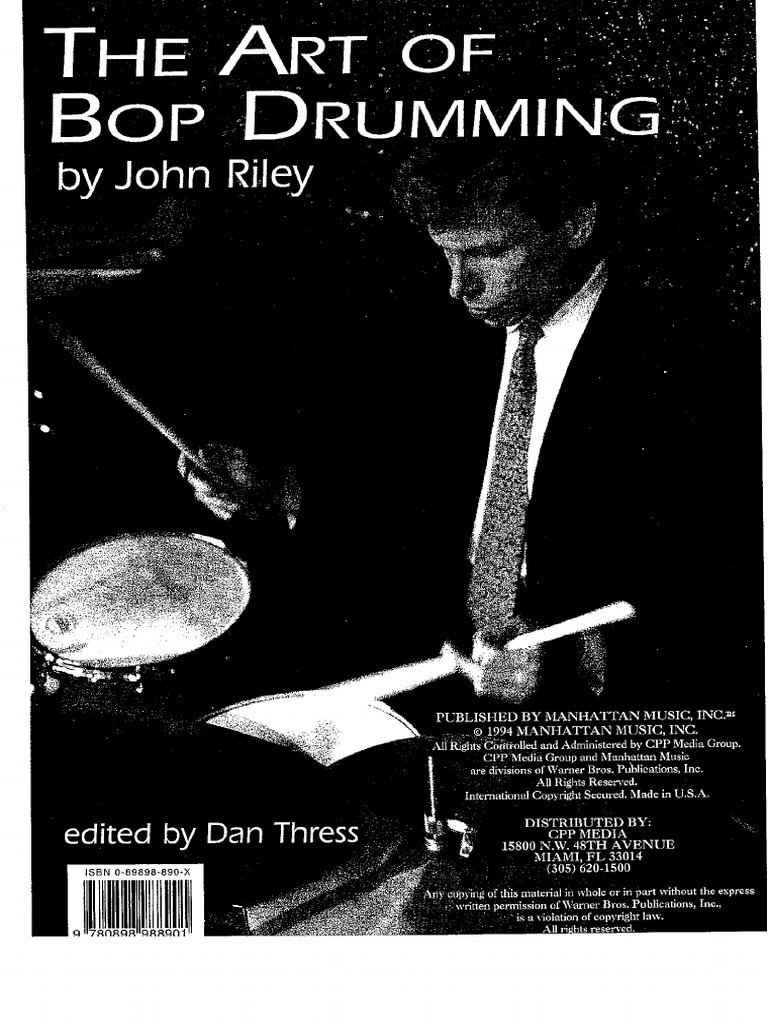 Drums - John Riley - The Art of Bop Drumming W - CD | PDF