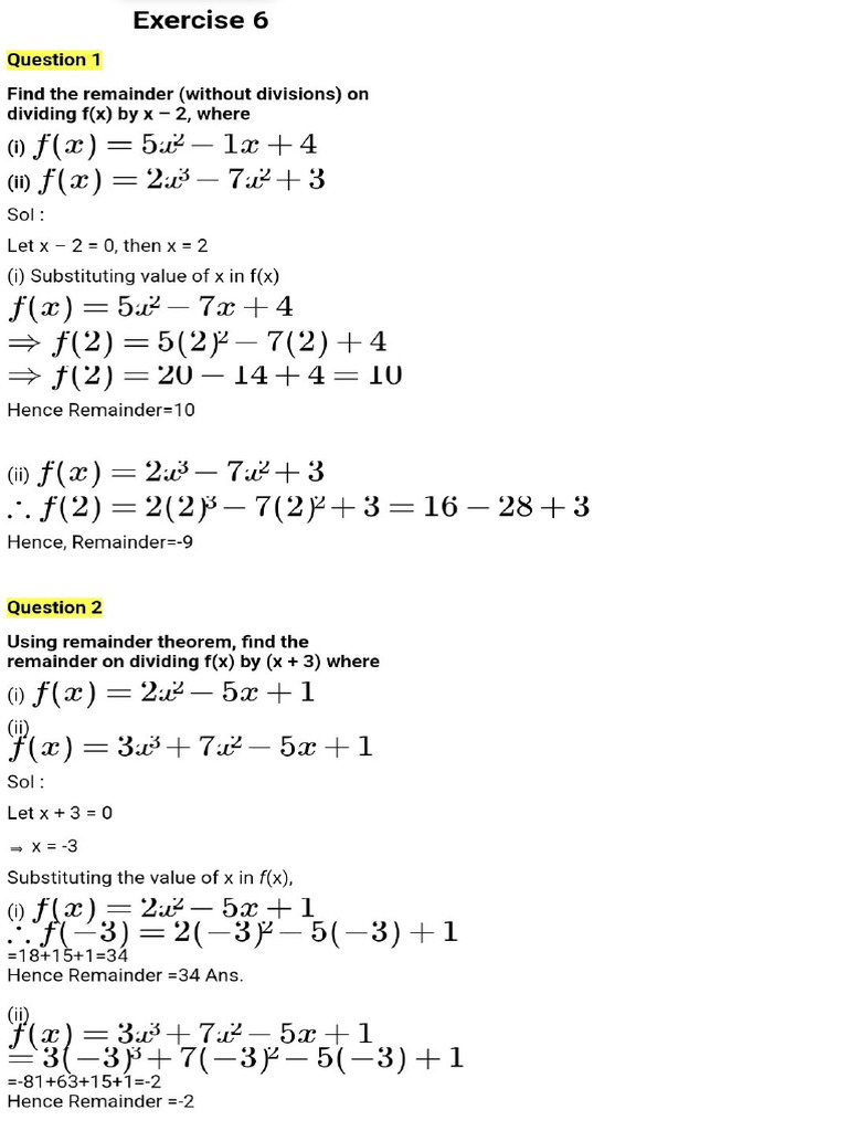 Factorization Class 10 | PDF