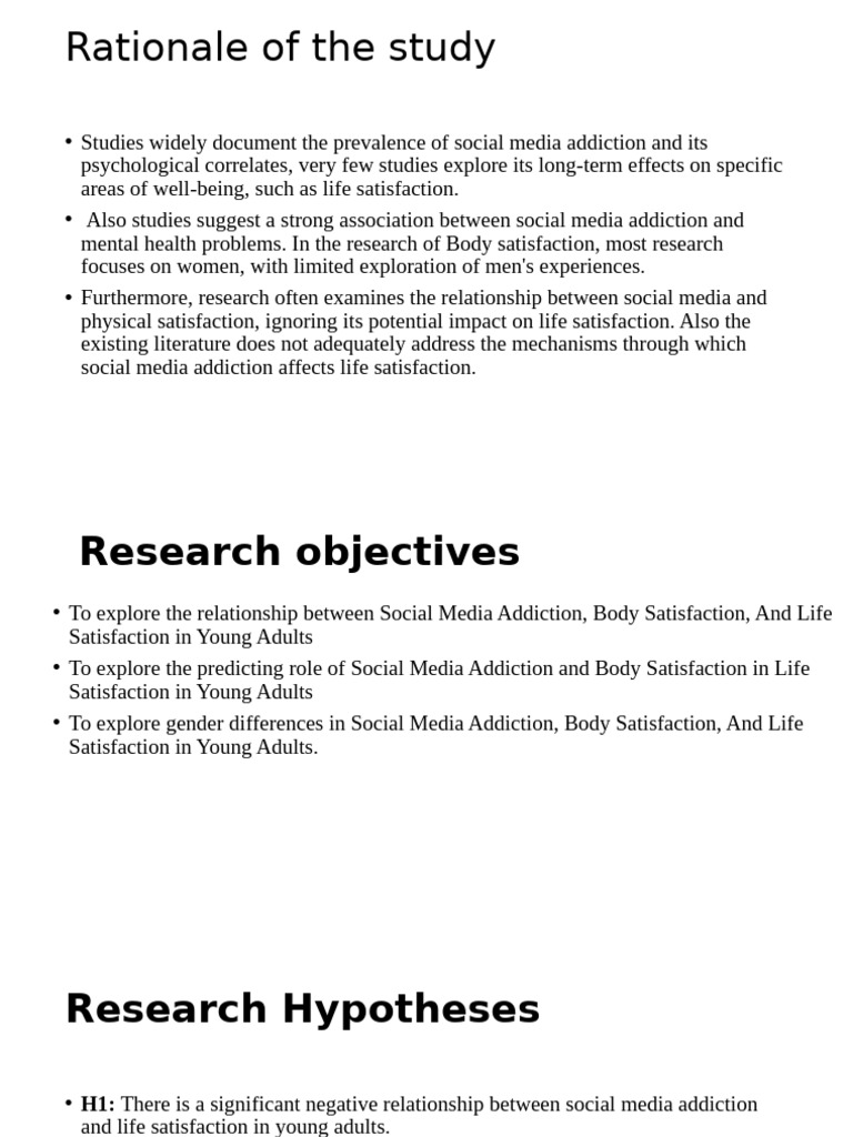 Rationale of The Study | PDF | Self Report Study | Mental Health