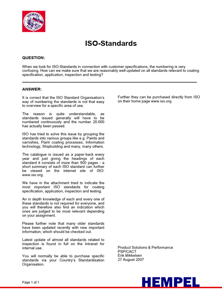 FAQ-ISO Standards | PDF | Corrosion | Paint