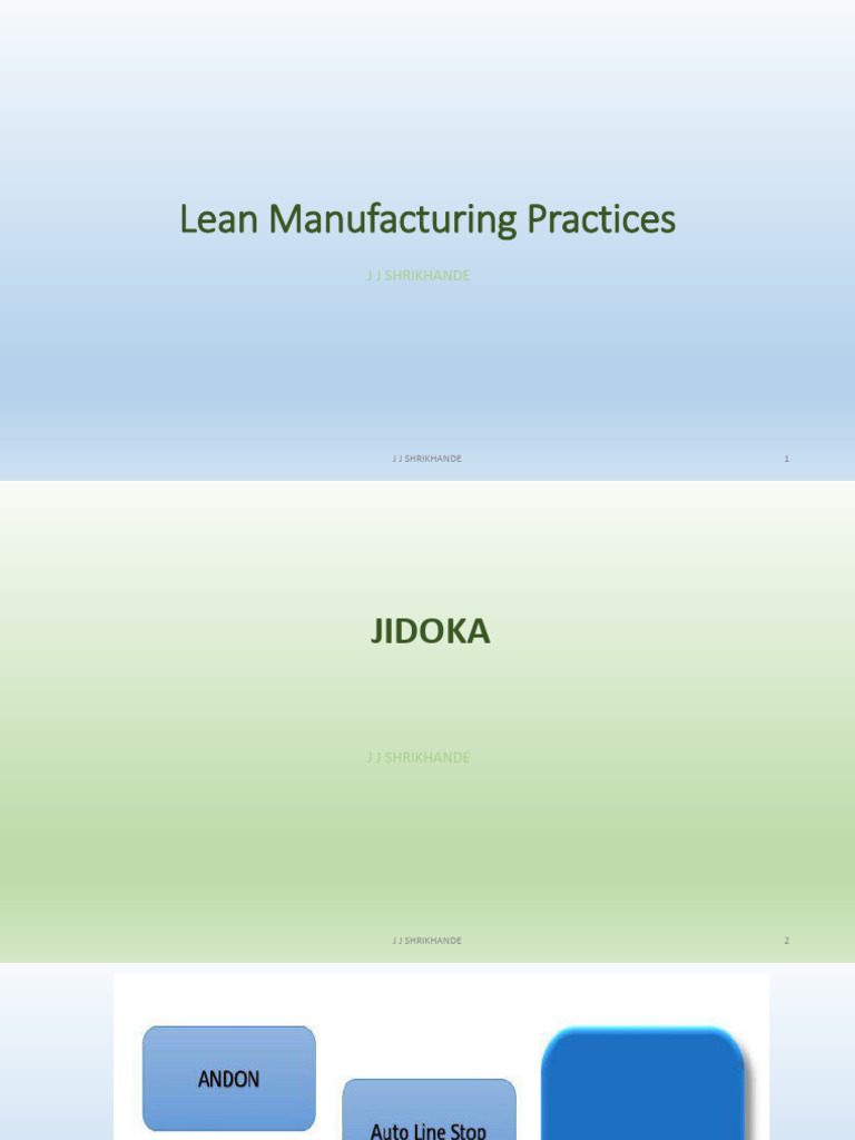 Jidoka and Lean Manufacturing Guide | PDF | Lean Manufacturing ...