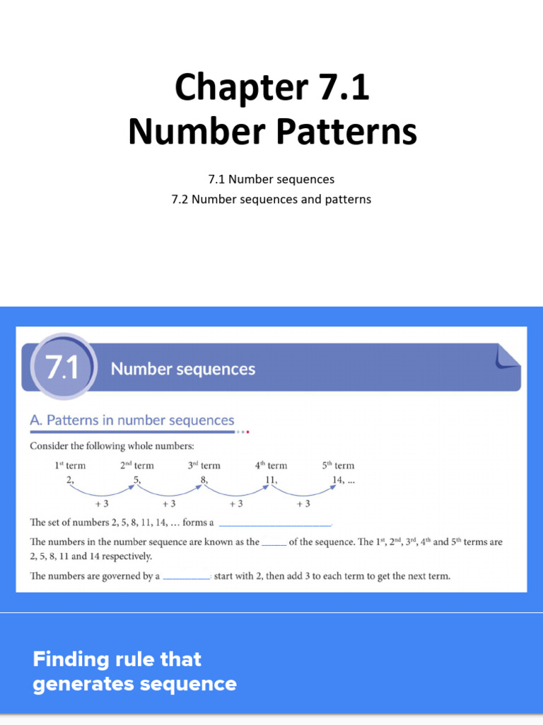 Understanding Number Sequences and Patterns | PDF