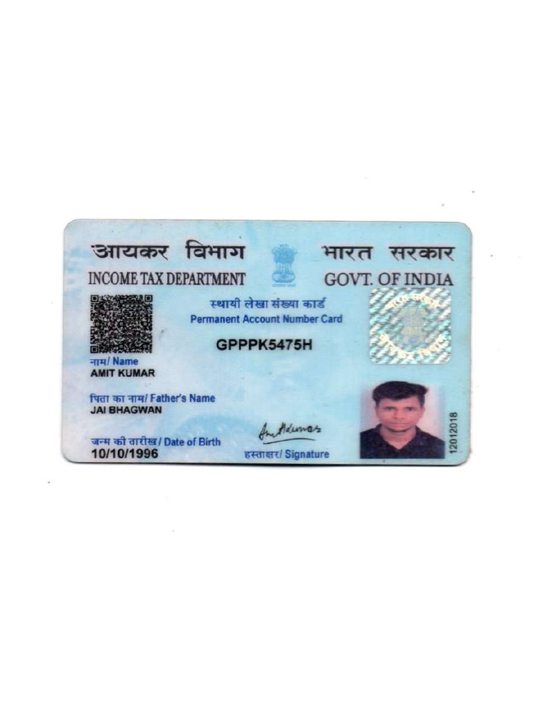 Pan Card Amit Kumar | PDF