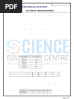 Class 10 Statistics PQ Sheet 4 | PDF | Mean | Median