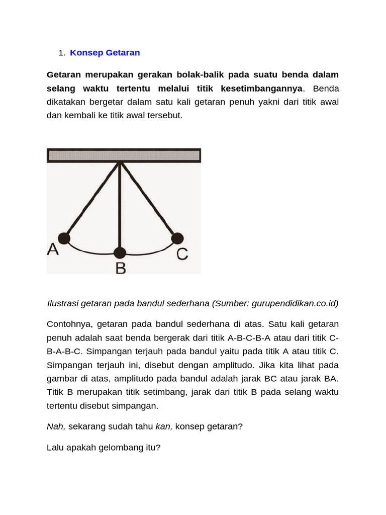 Konsep Getaran | PDF