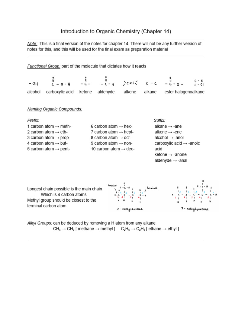 Chapter 14 - Introduction To Organic Chemistry | PDF | Isomer | Alkane