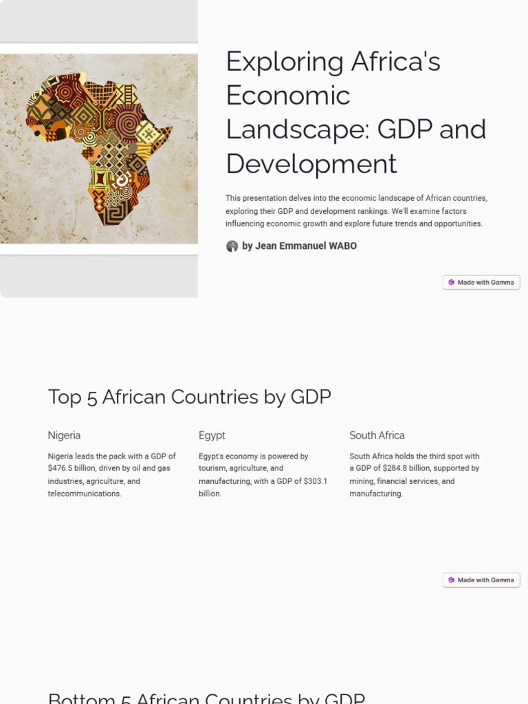 Exploring-Africas-Economic-Landscape-GDP-and-Development | PDF ...