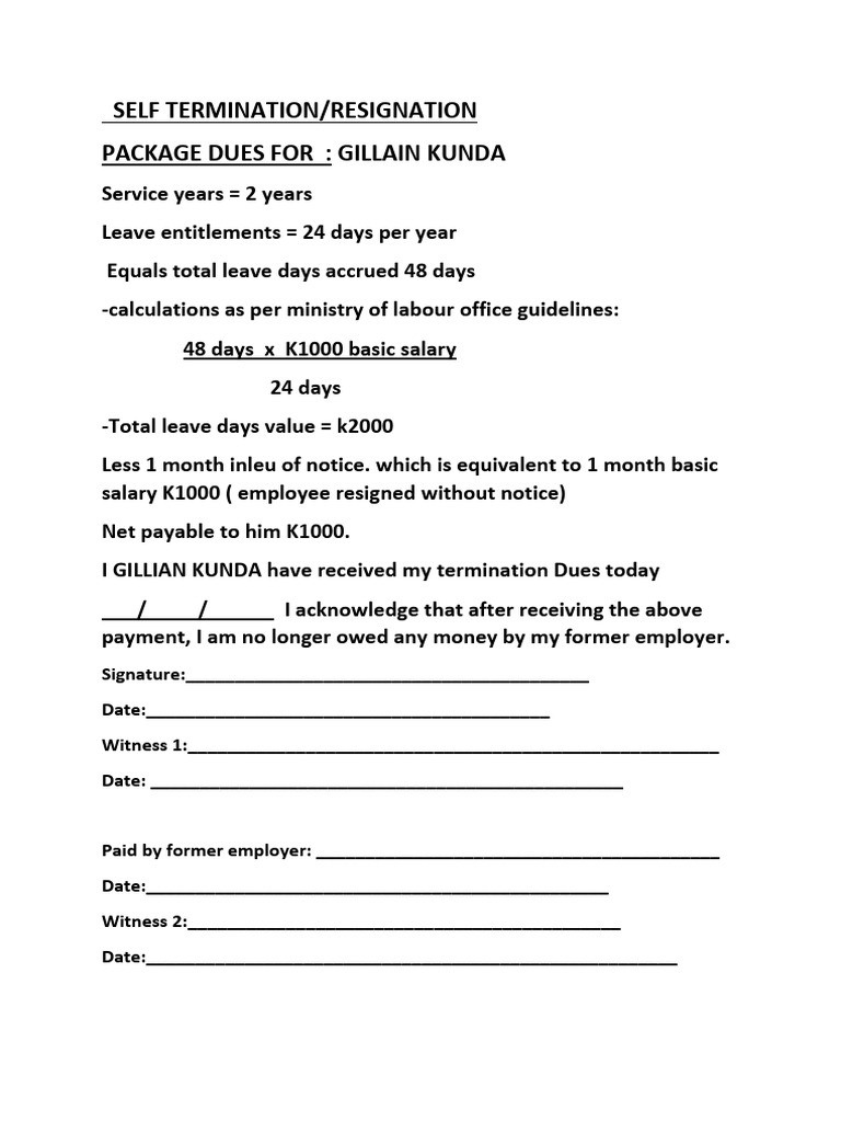 Self Termination | PDF