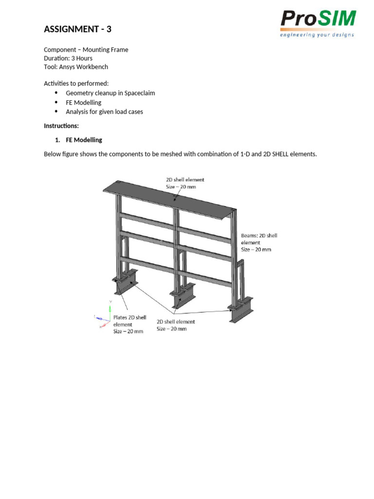 Assignment - 3 Inputs Ansys WB | PDF