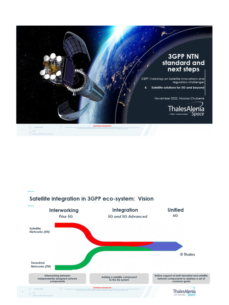 3GPP NTN Standard Overview | PDF | Communications Satellite | Computing