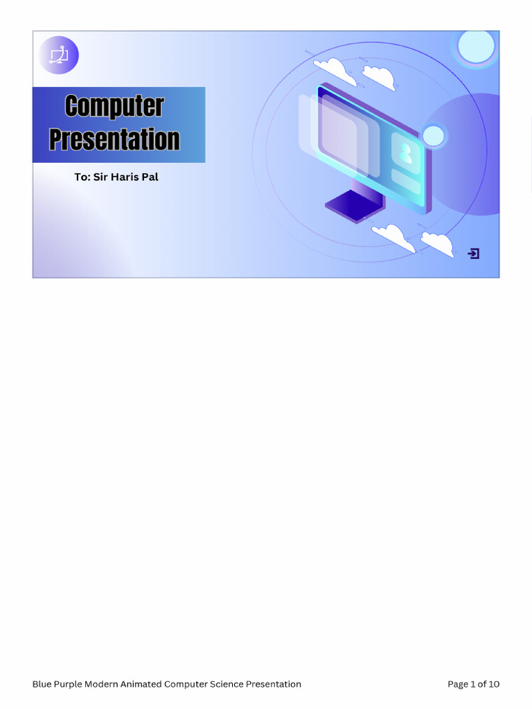 Blue Purple Modern Animated Computer Science Presentation_20250121_092856_0000 | PDF