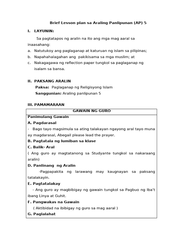 Brief Lesson Plan Sa EPP Justine | PDF