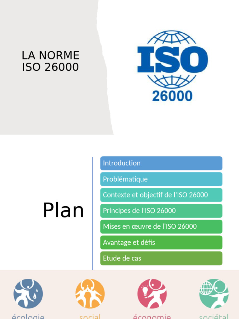 Norme ISO 26000 : Guide de RSE | PDF | Responsabilité sociétale des ...