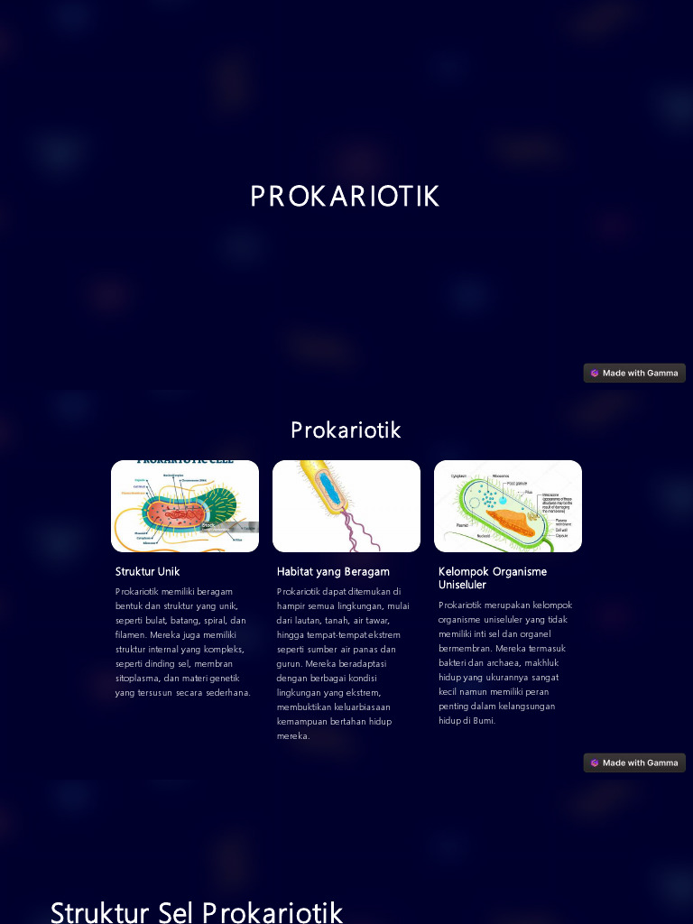 Prokariotik: Makhluk Uniseluler Penting | PDF