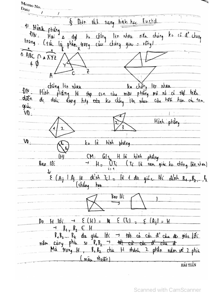 Diện Tích Trong Hình Học Euclid | PDF