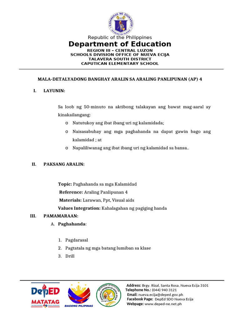 AP Lessonplan Grade4 | PDF