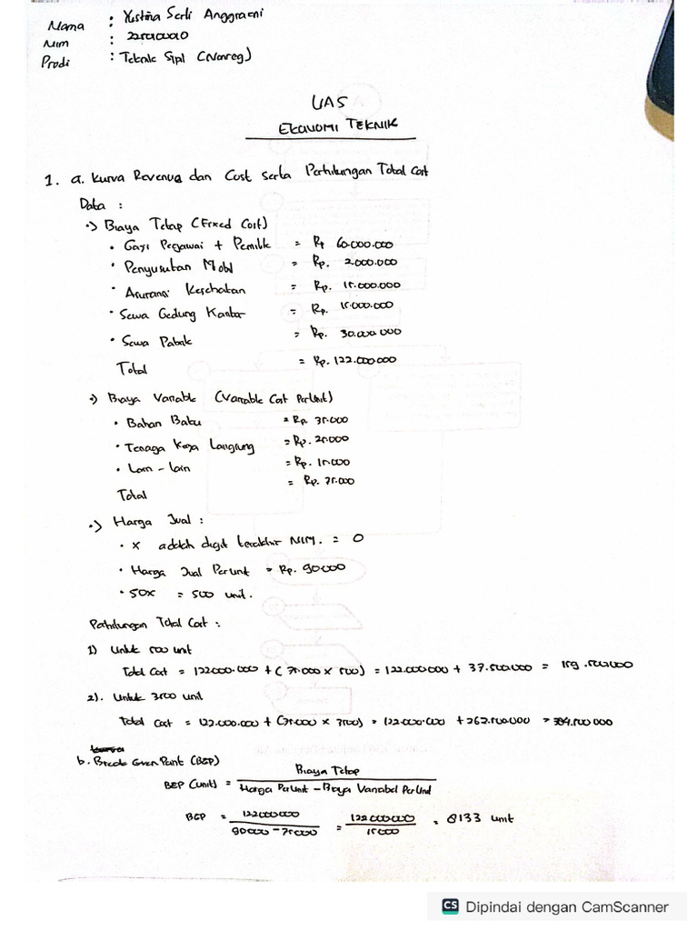 Uas Ekotek-2250100010 - Yustina Serli A | PDF