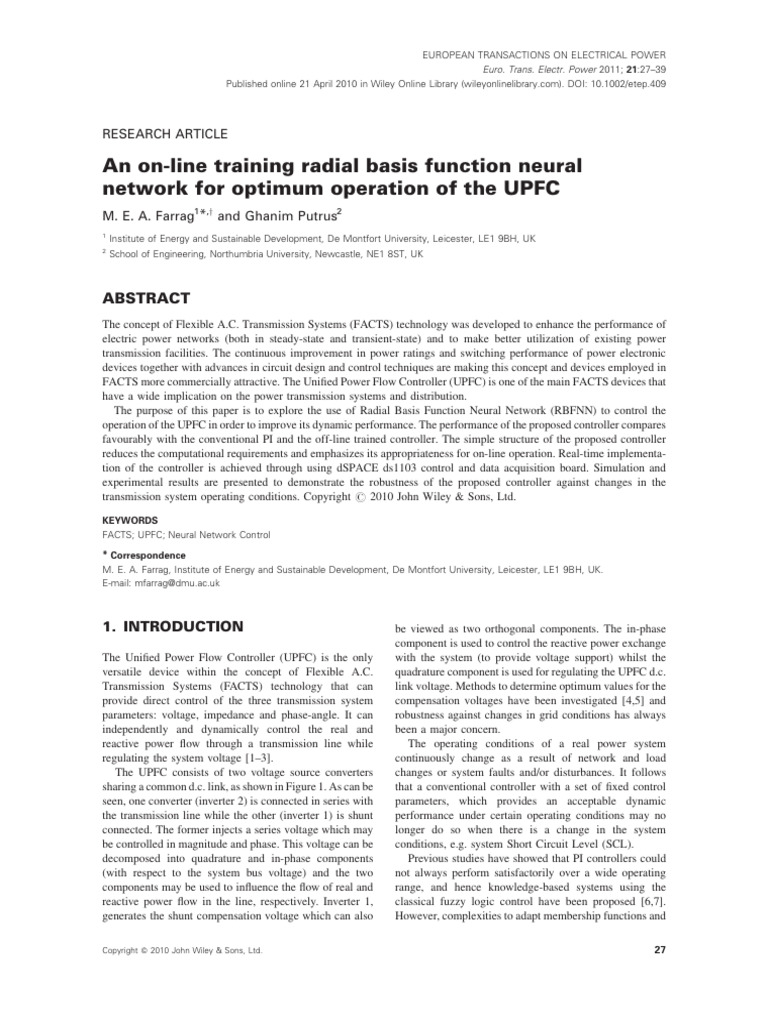 farrag2010 | PDF | Mean Squared Error | Applied Mathematics