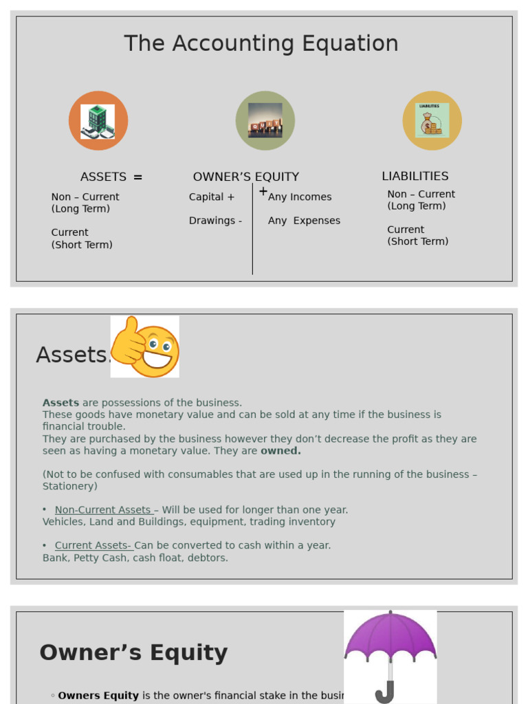 Understanding the Accounting Equation | PDF