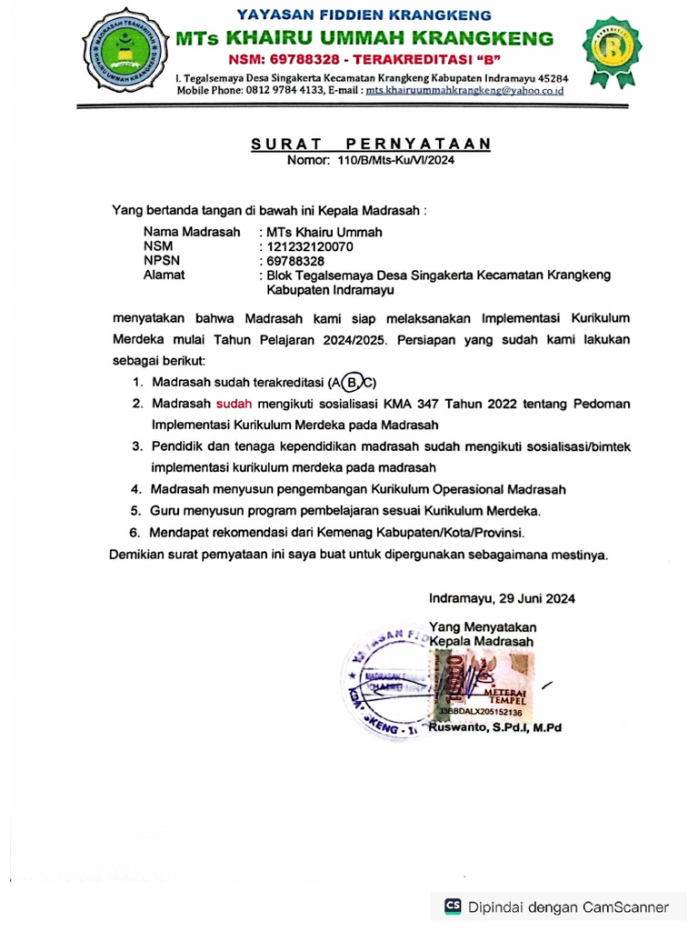 Pernyataan Kumer | PDF