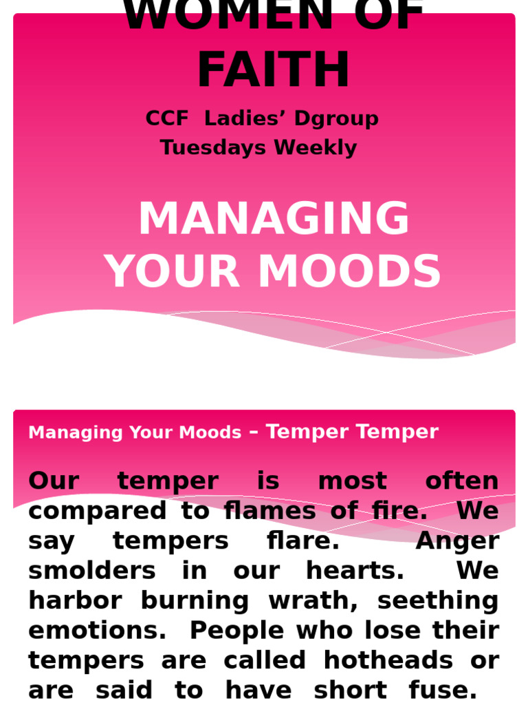 WOF-Managing Emotions - Temper Temper | PDF | Anger | Satan