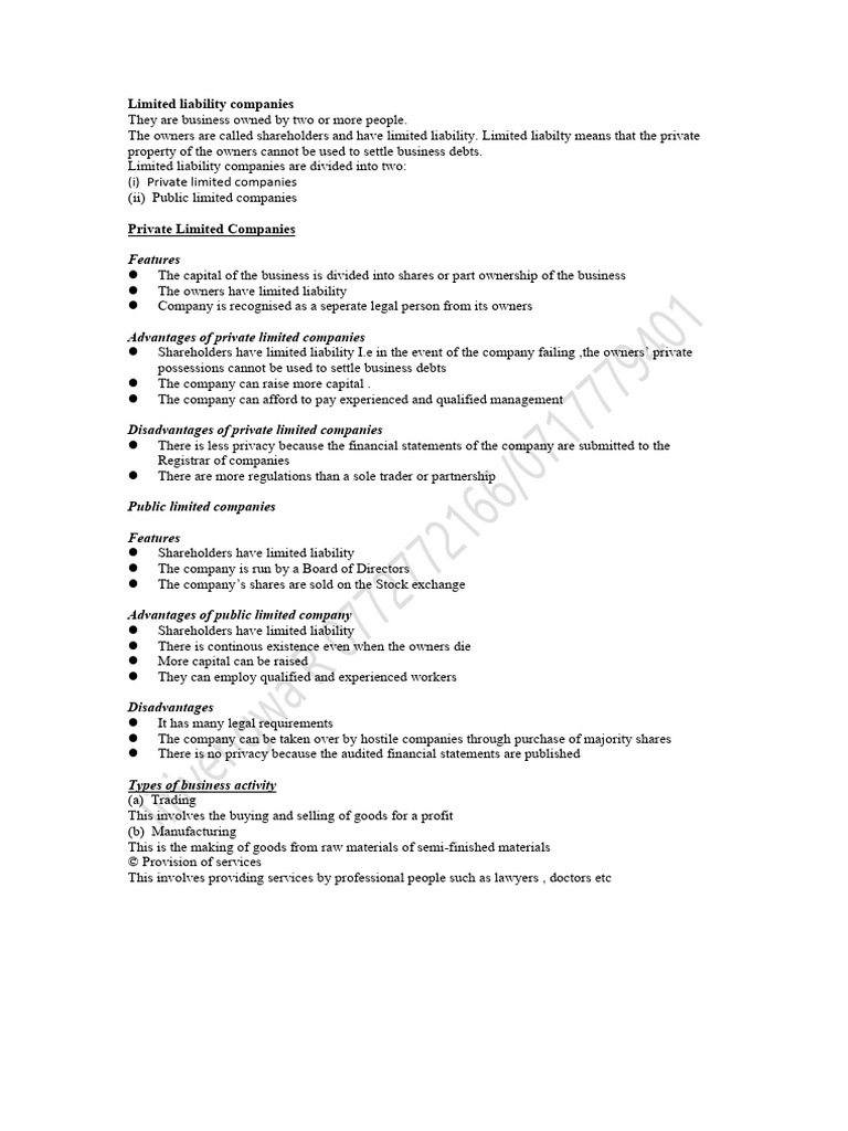 Form 1 Accounts Notes 2 | PDF | Debits And Credits | Bookkeeping