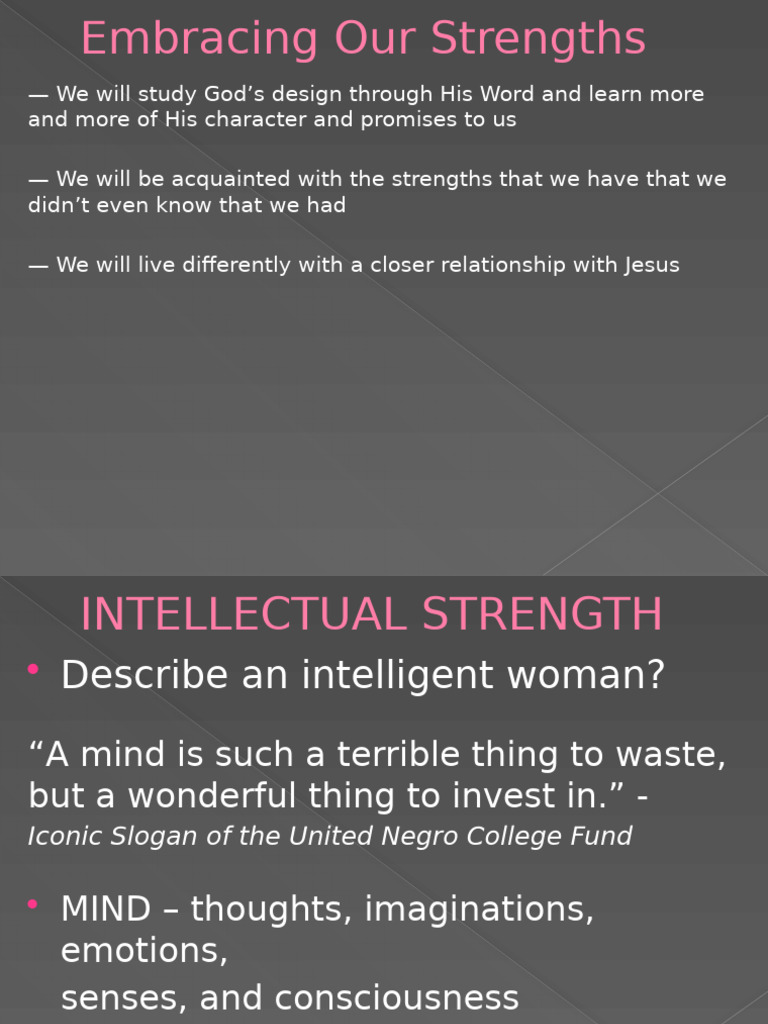 WOMEN OF FAITH - Book 1 - Session 2 - Intellectual Strengths | PDF