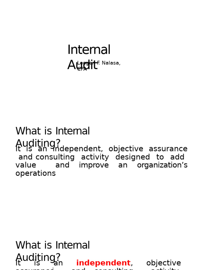 Introduction To Internal Audit & Code of Ethics | PDF | Internal Audit ...