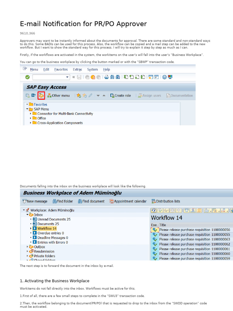 PR - PO - Workflow | PDF | Email Address | Computer Mediated Communication