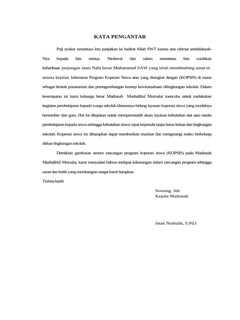 Program Pengelolaan Dan Pendayagunaan Usaha | PDF