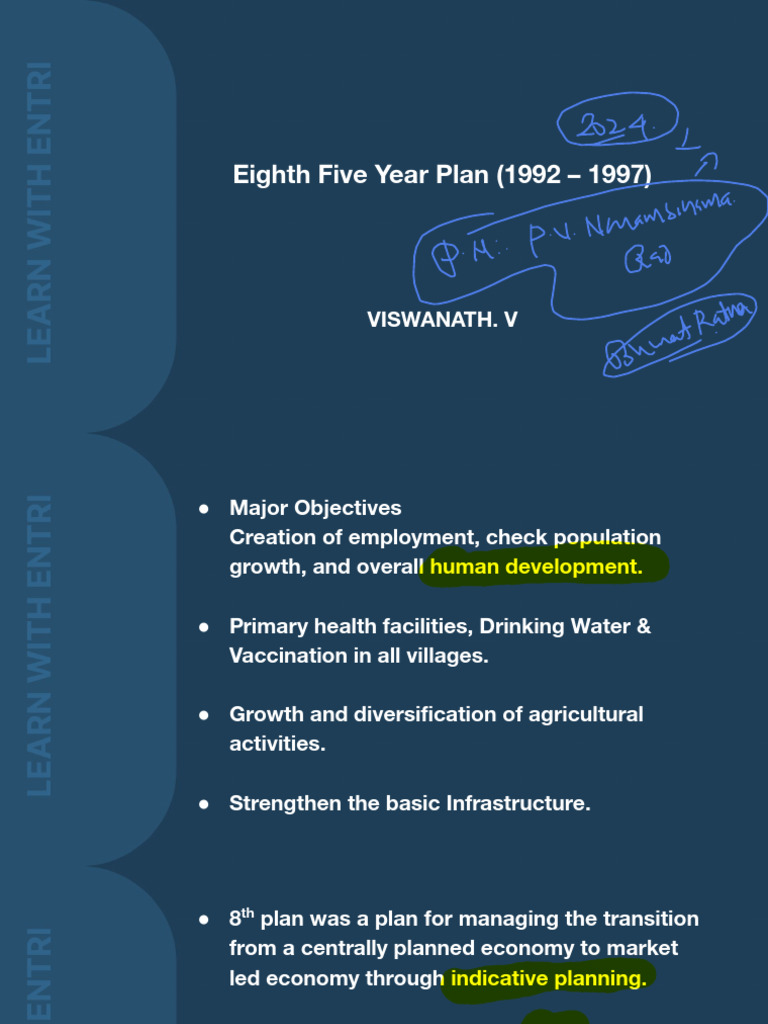 8 th five year plan.' with you-Copy (1) | PDF | Economies