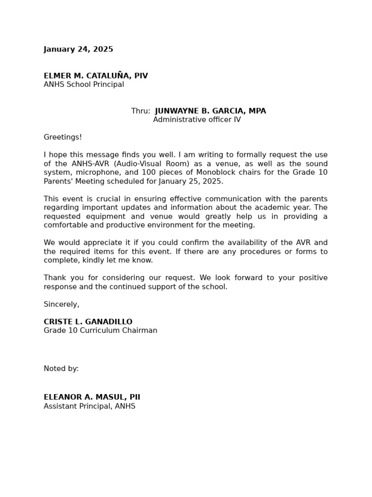 Letter Venue and Microphone | PDF