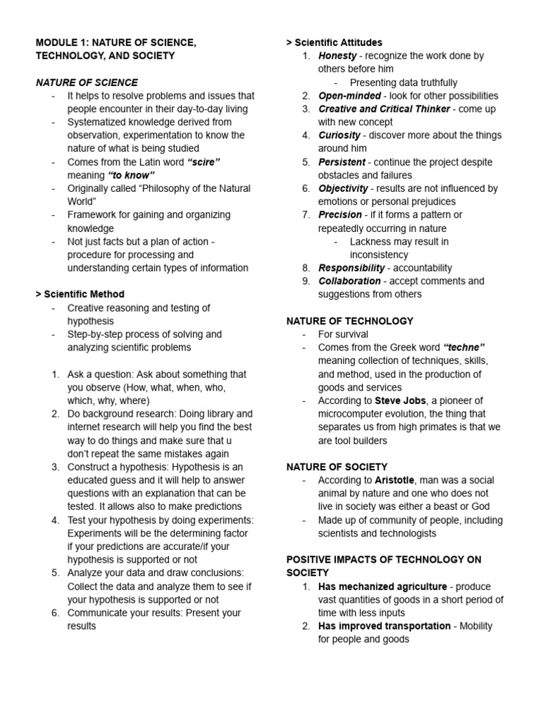STS - Reviewer | PDF | Science | Engineering