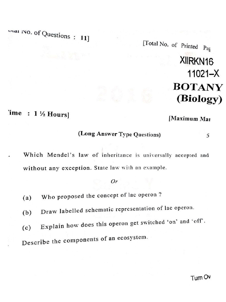 JK Bose Class 12 Biology Botany 11021 X 2016 | PDF
