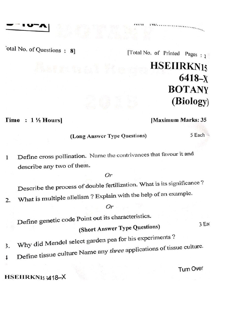 JK Bose Class 12 Biology Botany 6418 X 2015 | PDF