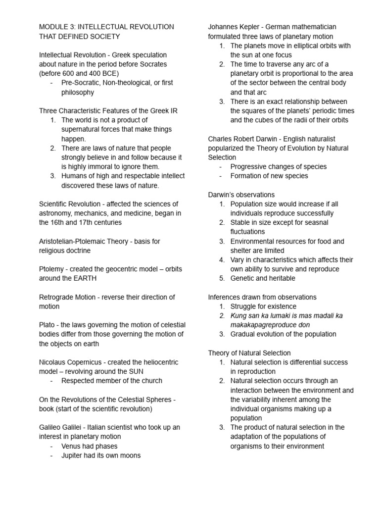 STS - Modules 3 and 4 Reviewer | PDF | Orbit | Science