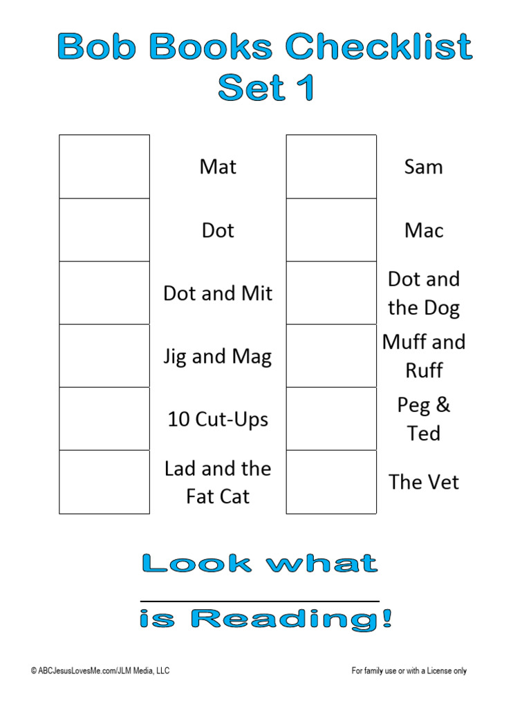Bob 1 Checklist | PDF