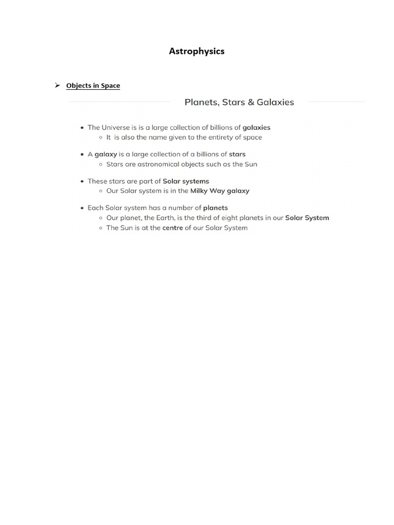 Astrophysics and Cosmology | PDF