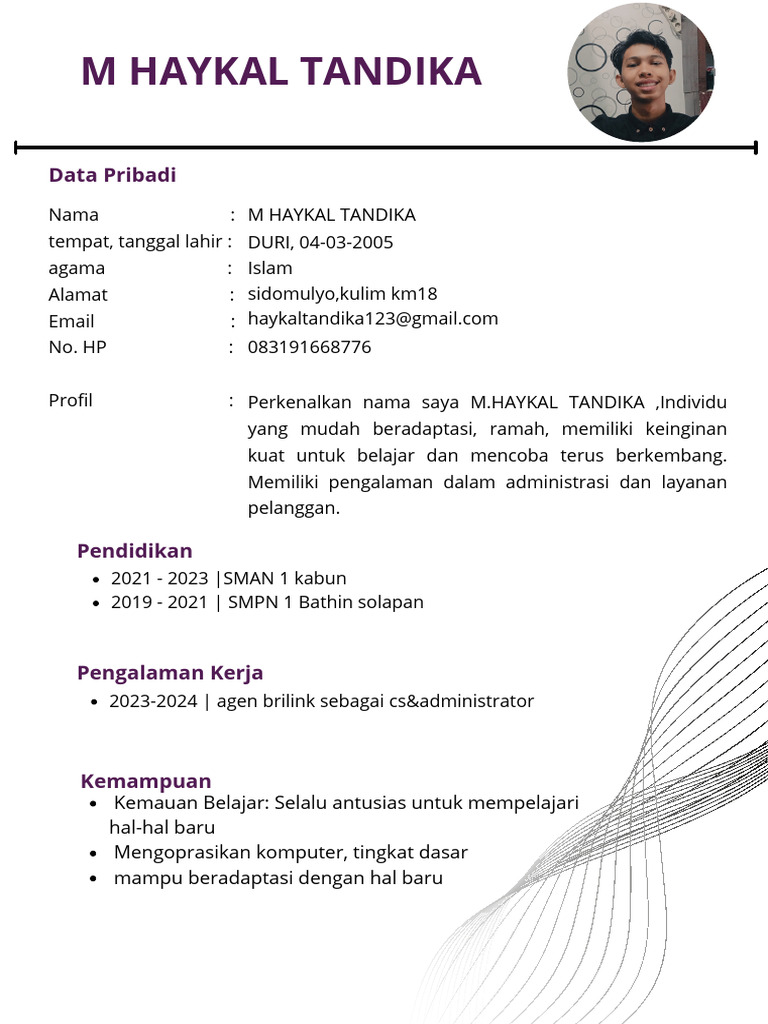 Put Minimalis CV Resume Fresh Graduate Template - 20240904 - 170628 ...